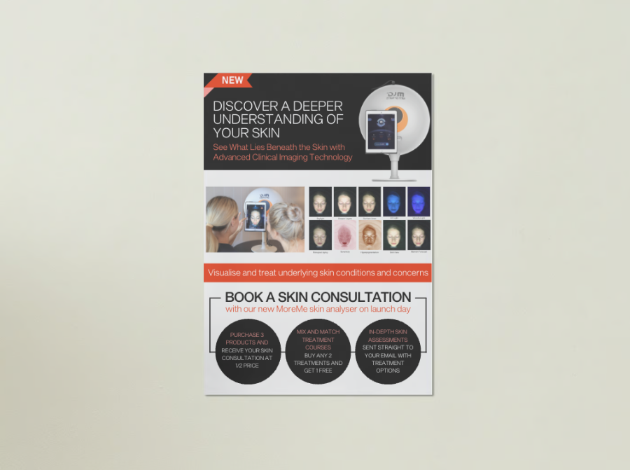 MoreMe A2 A3 A4 Poster for Skin Analysis Marketing Displays - Aesthetic ...